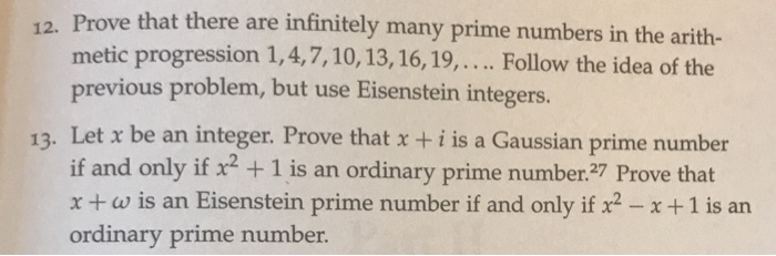 Solved 12. Prove that there are infinitely many prime | Chegg.com