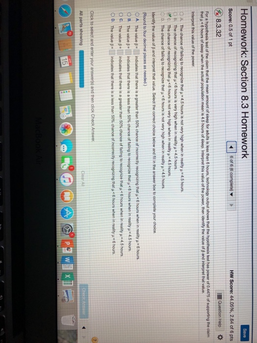 Solved Homework Section 8 3 Homework Score 0 5 Of 1 Pt Hw