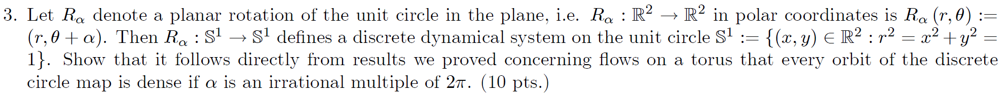 Solved -> a = - 3. Let Rg denote a planar rotation of the | Chegg.com