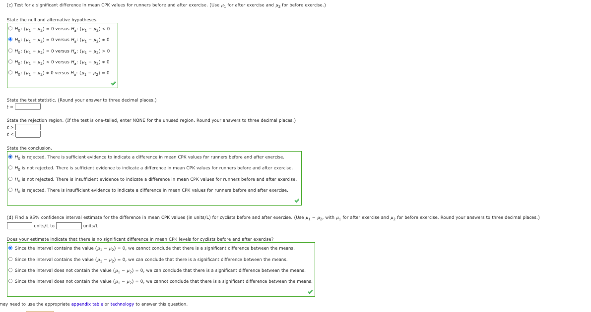 Solved n1=10 runners and n2=10 cyclists before and after | Chegg.com
