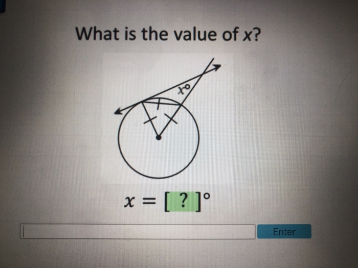 Solved What is the value of x? | Chegg.com
