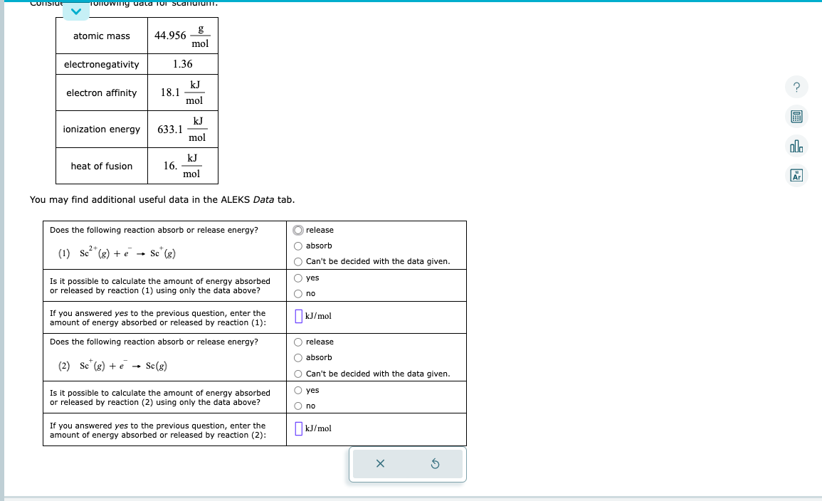 Solved You may find additional useful data in the ALEKS Data | Chegg.com Solved You may find additional useful data in the ALEKS Data | Chegg.com