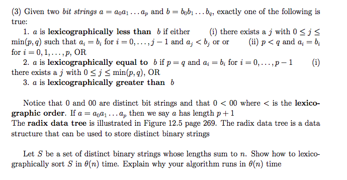 Solved (3) Given two bit strings a-aoa! . ..ap and b-bobı . | Chegg.com