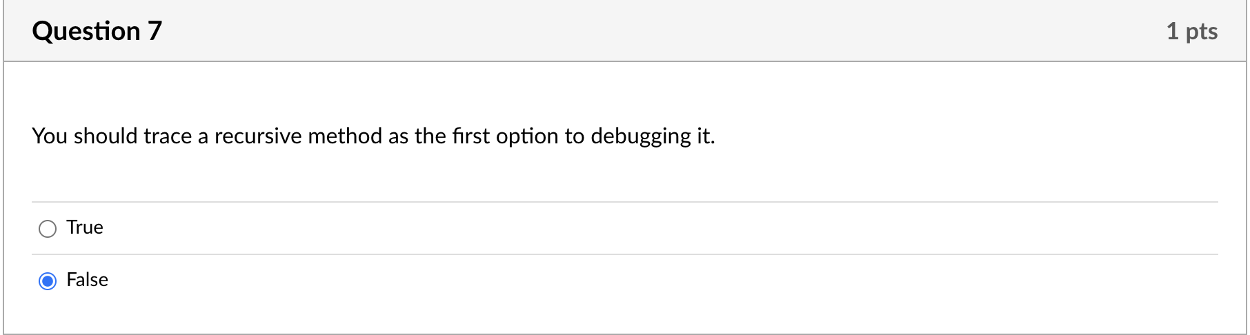 Solved You Should Trace A Recursive Method As The First 