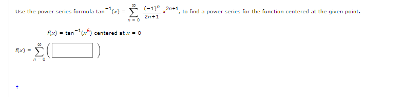 Solved Use the power series formula | Chegg.com