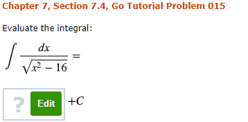 Solved Chapter 7, Section 7.4, Go Tutorial Problem 015 | Chegg.com