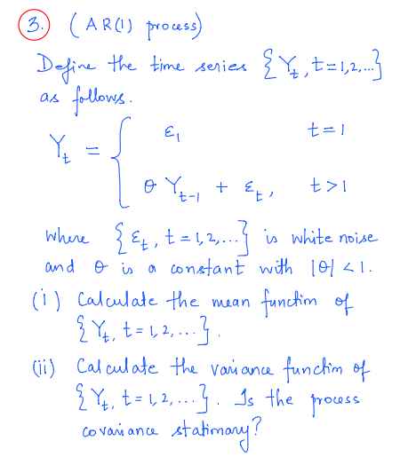 Write R Code To Simulate Data From The Process 8787