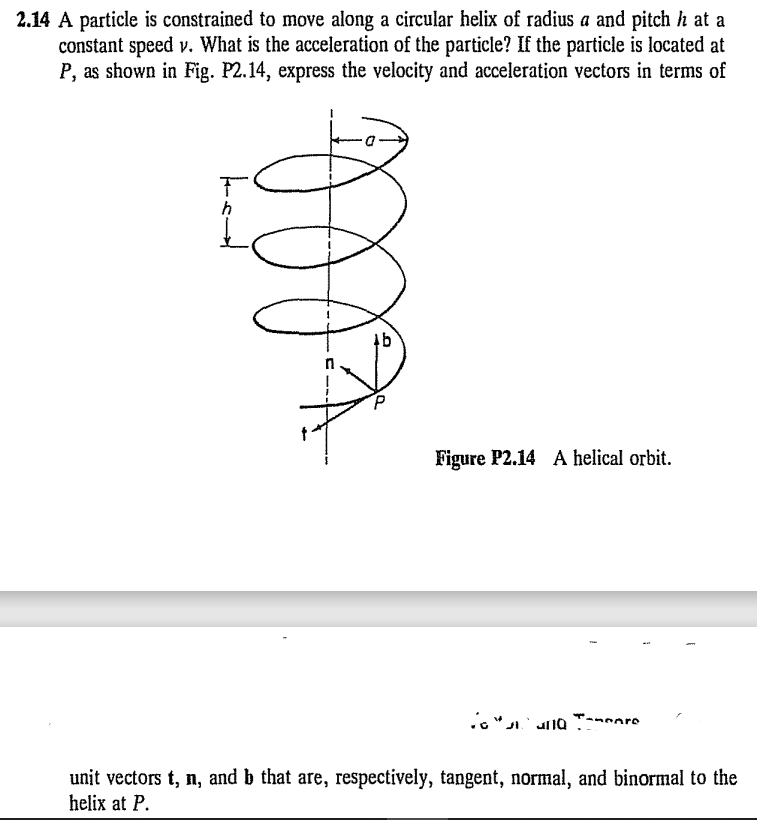 Solved 2.14 A particle is constrained to move along a | Chegg.com