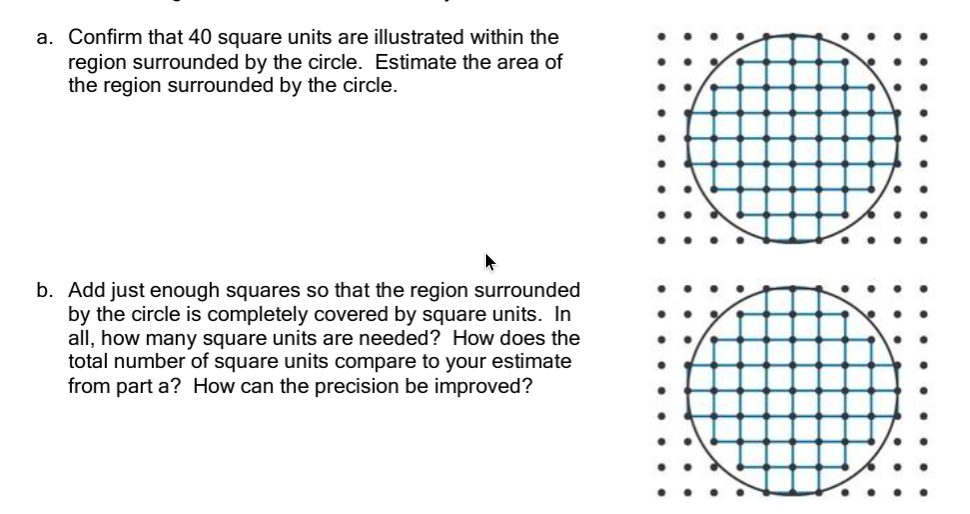 Solved a. Confirm that 40 square units are illustrated | Chegg.com