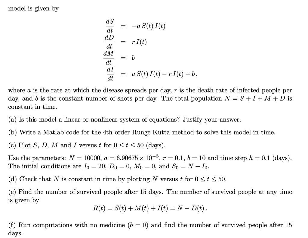 5) Mathematical modeling of infectious diseases among | Chegg.com
