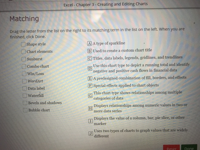 Solved Excel - Chapter 3- Creating and Editing Charts | Chegg.com Solved Excel - Chapter 3- Creating and Editing Charts | Chegg.com