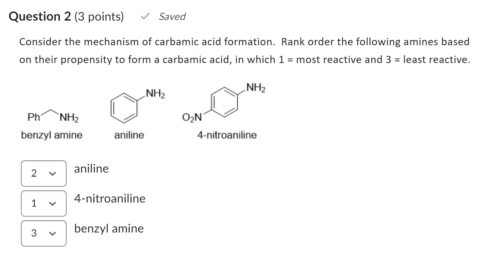 Solved Question 2 (3 ﻿points)Consider the mechanism of | Chegg.com