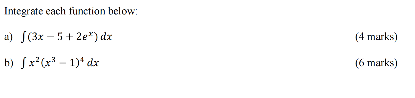 Solved Integrate each function | Chegg.com