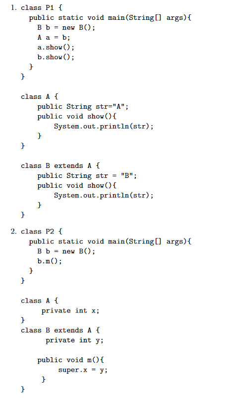 Solved Does each of the following programs compile and run? | Chegg.com