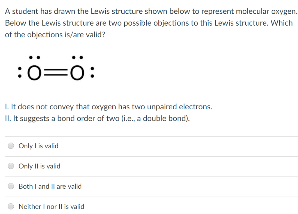 Lewis Structure For Oxygen