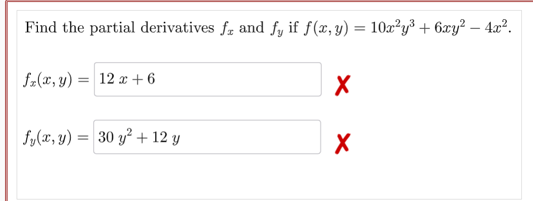 Solved Find the partial derivatives fx ﻿and fy ﻿if | Chegg.com