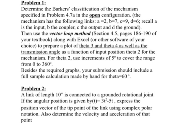 Solved Problem 1: Determine the Barkers' classification of | Chegg.com