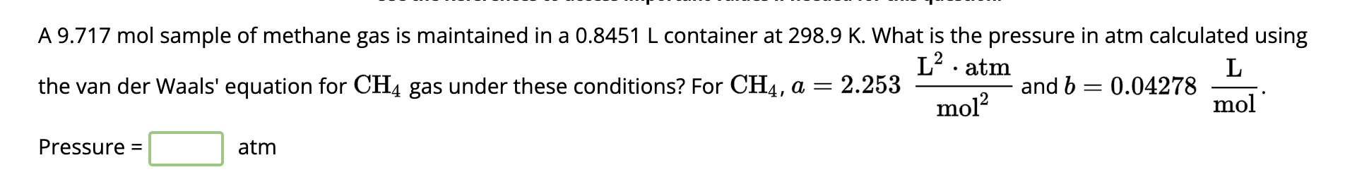 Solved A 9.717mol sample of methane gas is maintained in a | Chegg.com
