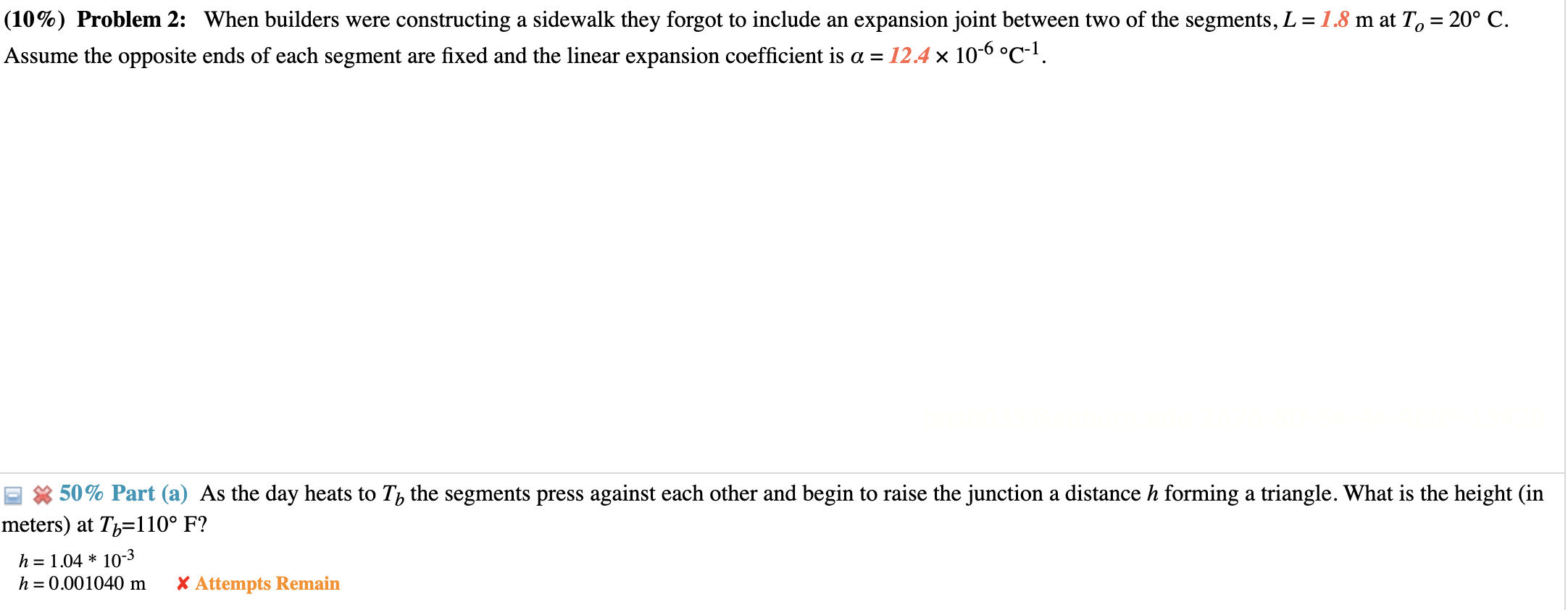 Solved (10\%) Problem 2: When builders were constructing a | Chegg.com