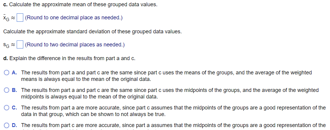 Solved The Following Data Values Represent The Number Of 6583