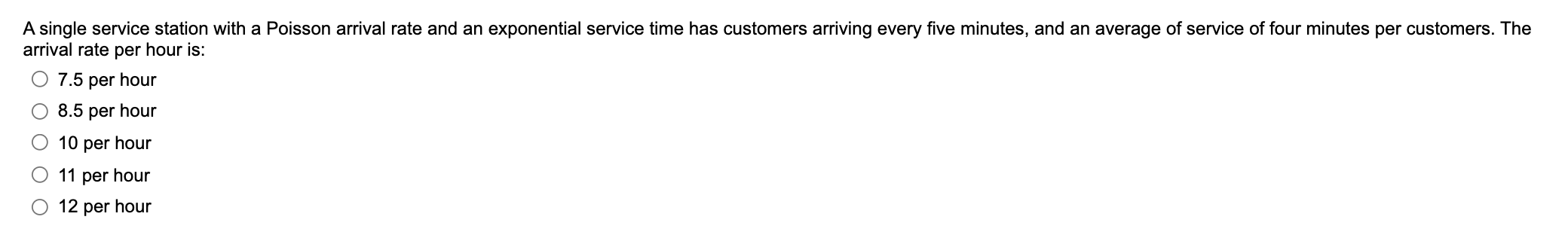 Solved A single service station with a Poisson arrival rate | Chegg.com
