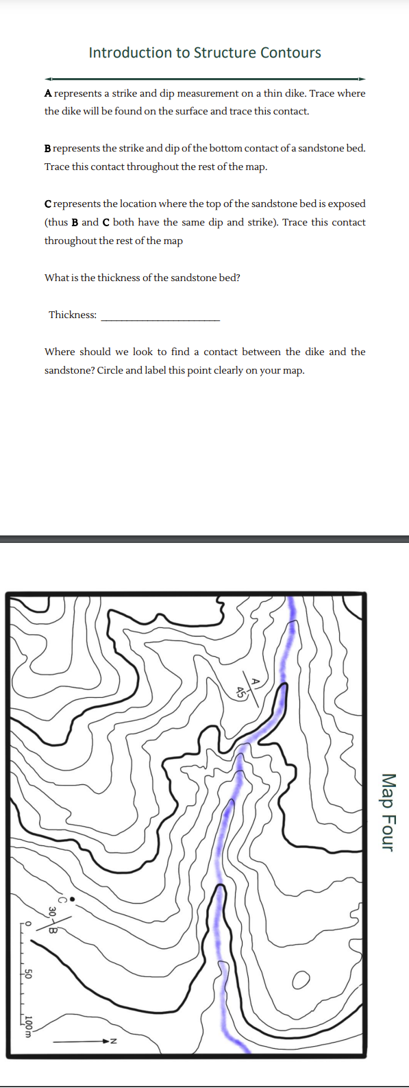 Solved Introduction to Structure Contours A represents a | Chegg.com