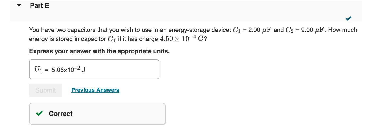 Solved You have two capacitors that you wish to use in an | Chegg.com