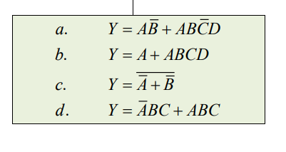 Solved Perform logical simplification of the equations | Chegg.com