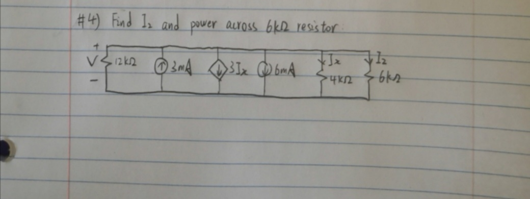 Solved #4) Find Is and power across 6k2 resistor v Rizka @ | Chegg.com