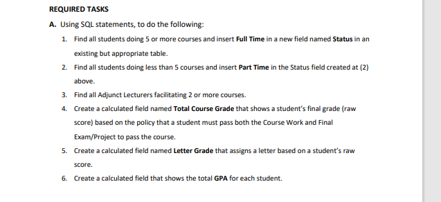 Solved UCC’s Registry Department maintains data on the | Chegg.com