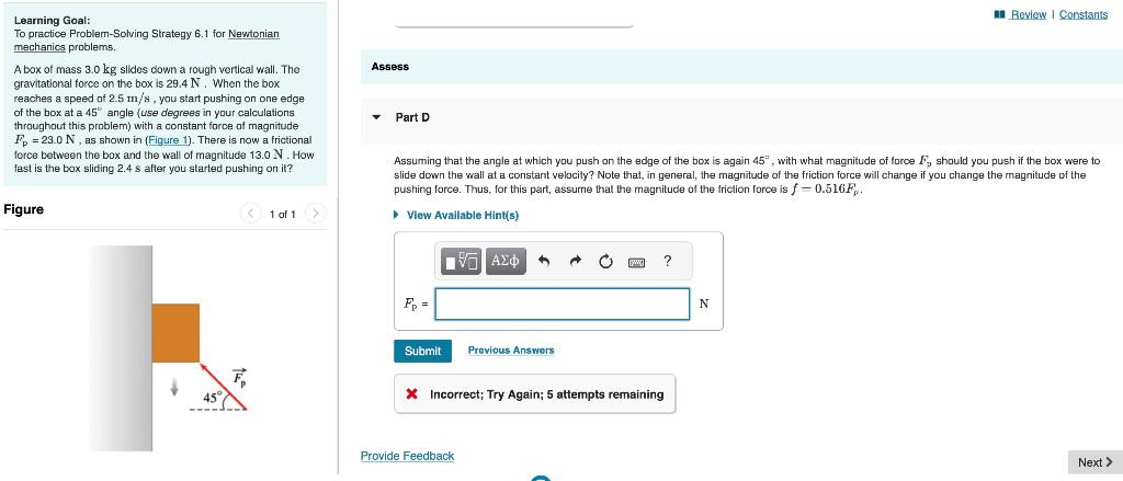 Solved Learning Goal: Review I Constants To practice | Chegg.com