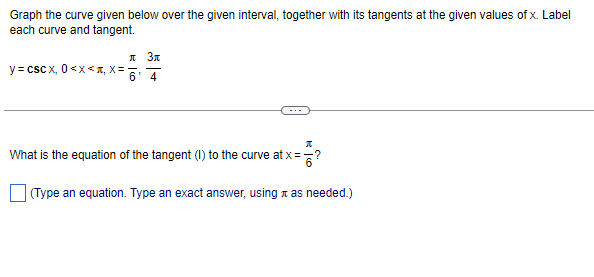 Solved Graph the curve given below over the given interval, | Chegg.com