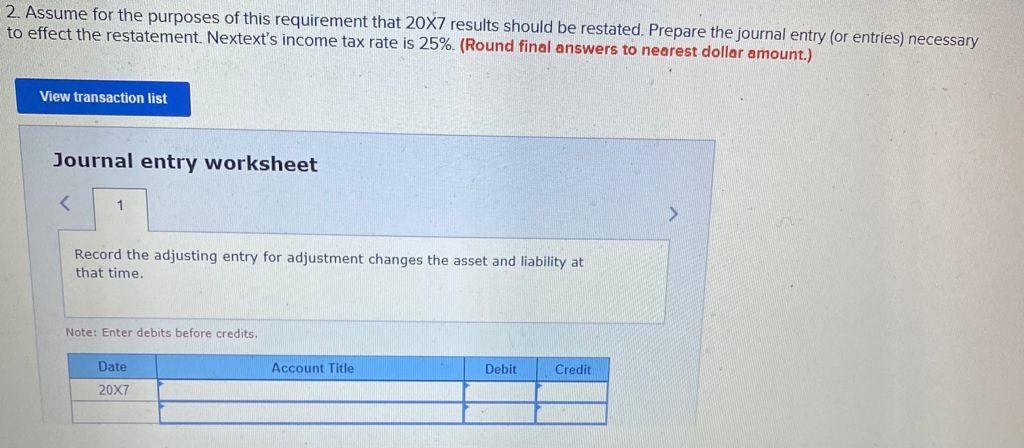 Solved The comparative statements of Nextext Ltd., an | Chegg.com