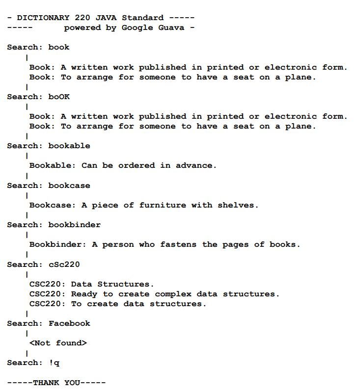 Please implement an interactive dictionary. Our | Chegg.com