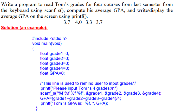 Solved Modify Your Program Or The Program In The Lab 4