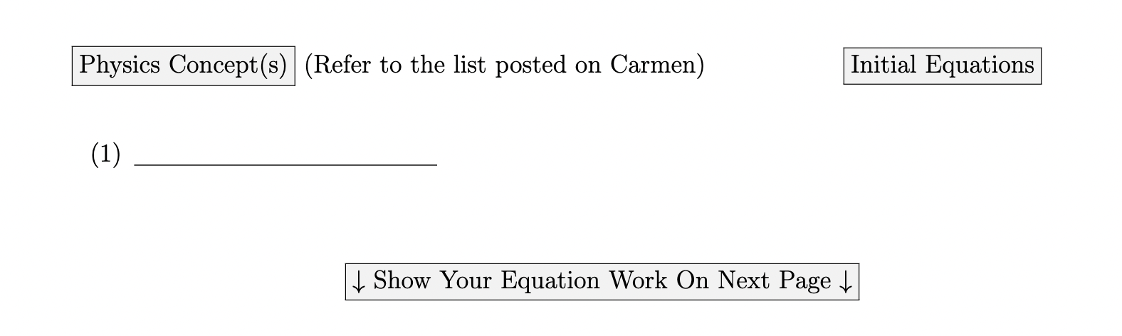Solved Name: Recitation Instructor: = 1 2 1 2 0.5 1 2 = 1 A | Chegg.com