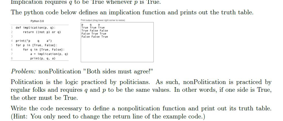Solved Implication Requires Q To Be True Whenever P Is True