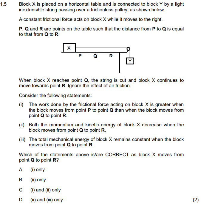Solved Block X is placed on a horizontal table and is | Chegg.com