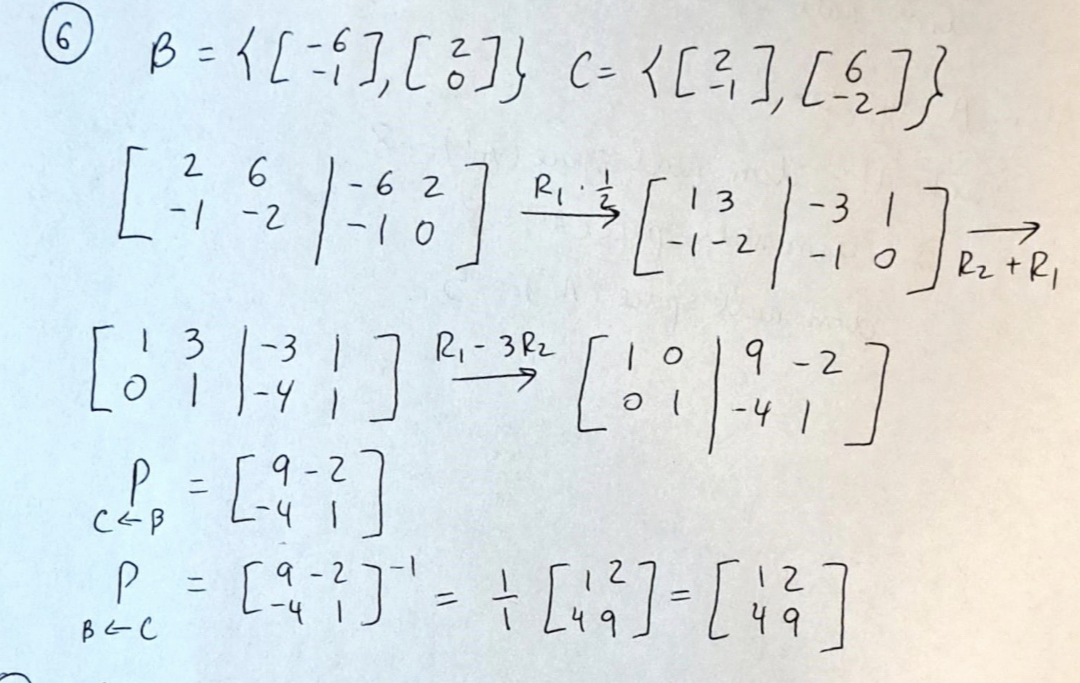 Solved Please help me solve this linear algebra | Chegg.com