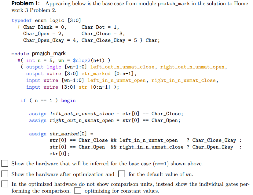 Solved Please help me with solving the following question. | Chegg.com