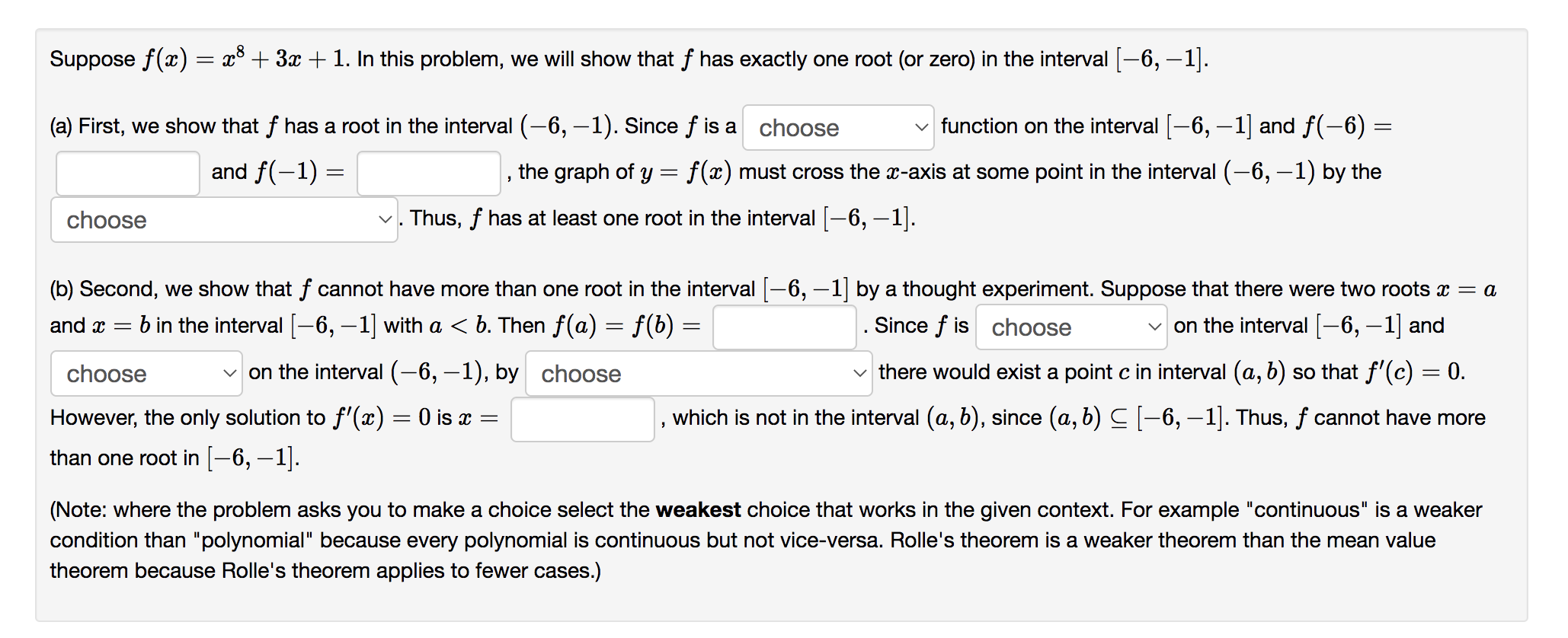 Solved Suppose f(x)=x8+3x+1. In this problem, we will show | Chegg.com