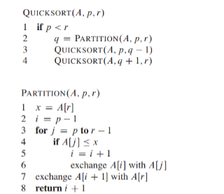 Solved Review the Quicksort algorithm below: (a)How would | Chegg.com