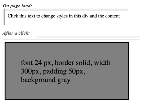 Solved Complete the code that changes the default content | Chegg.com