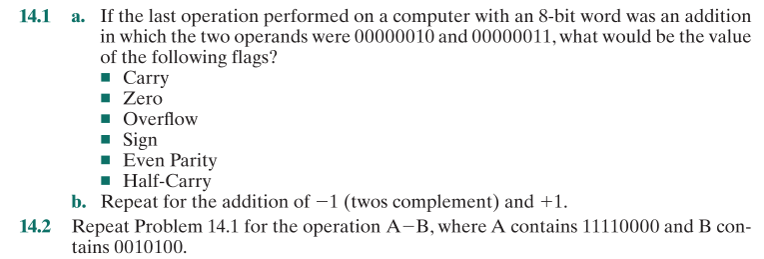 Solved 14.1 a. If the last operation performed on a computer | Chegg.com