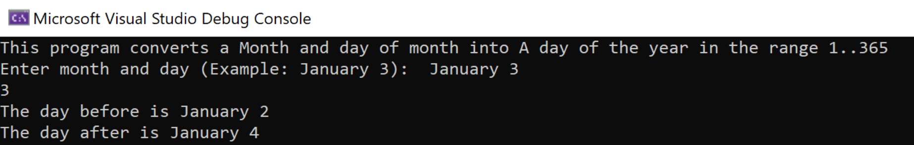Solved Programming in C++ Day of the Year Modiﬁcation Modify | Chegg.com