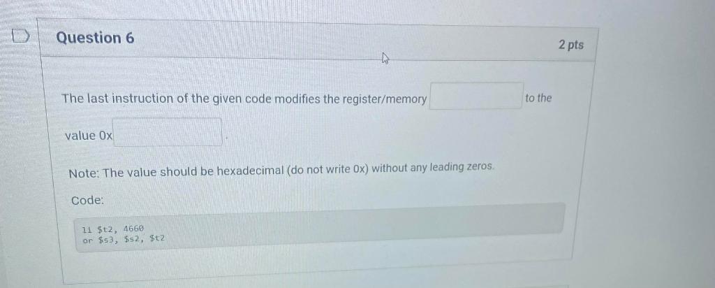 Solved For the next 5 questions, use the following register | Chegg.com