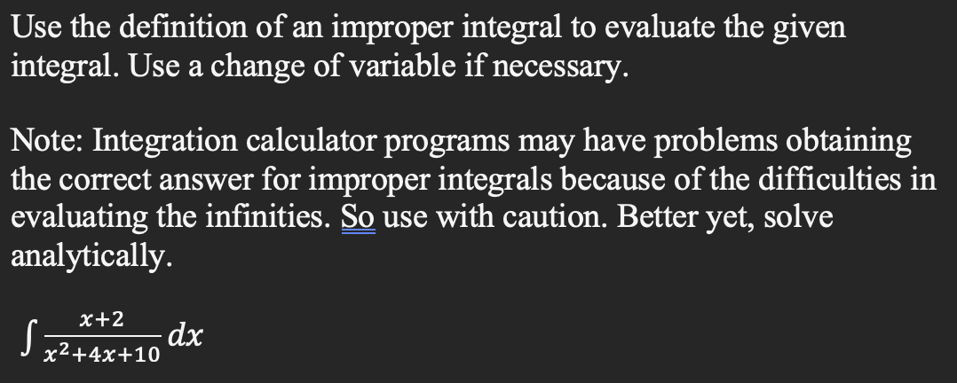 Solved integral. Use a change of variable if necessary. | Chegg.com