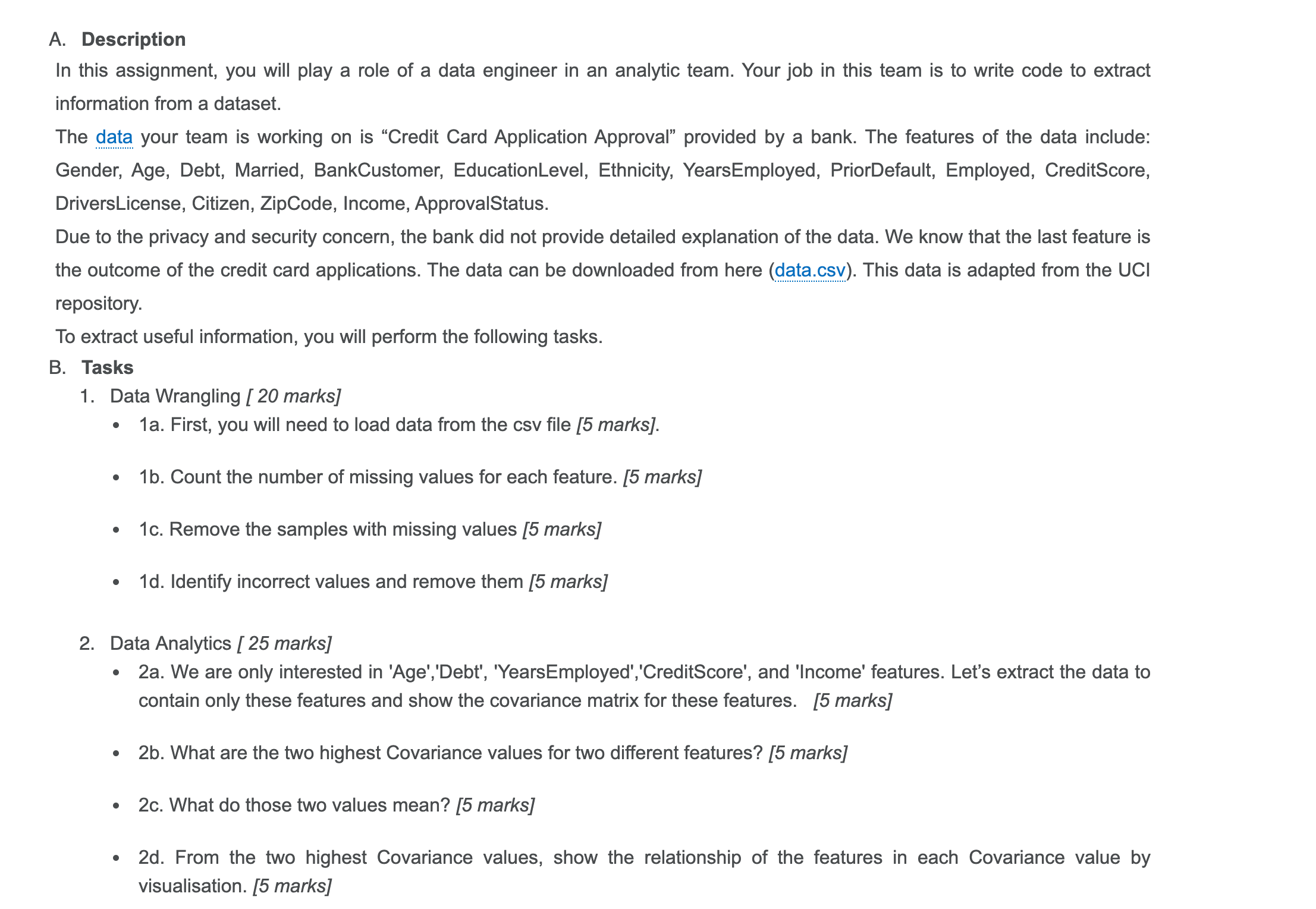 Solved A. Description In this assignment, you will play a | Chegg.com