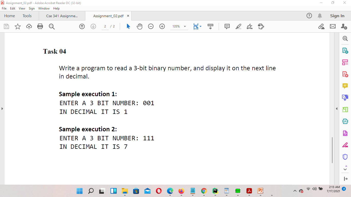 Solved х Assignment_02.pdf - Adobe Acrobat Reader DC | Chegg.com