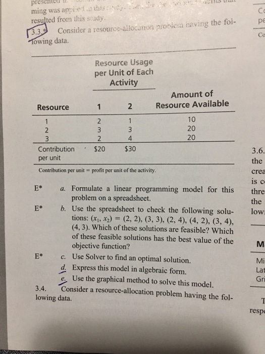 Solved présenleu ou resulted from this sudy 3.3 Consider a | Chegg.com